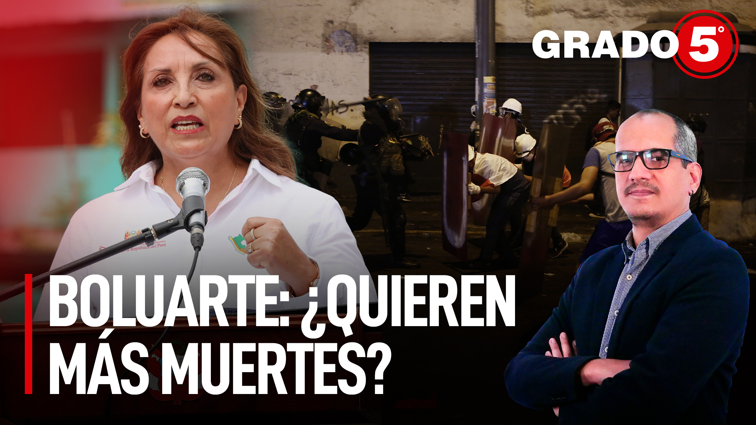 Dina Boluarte: ¿quieren más muertes? | Grado 5 con David Gómez Fernandini