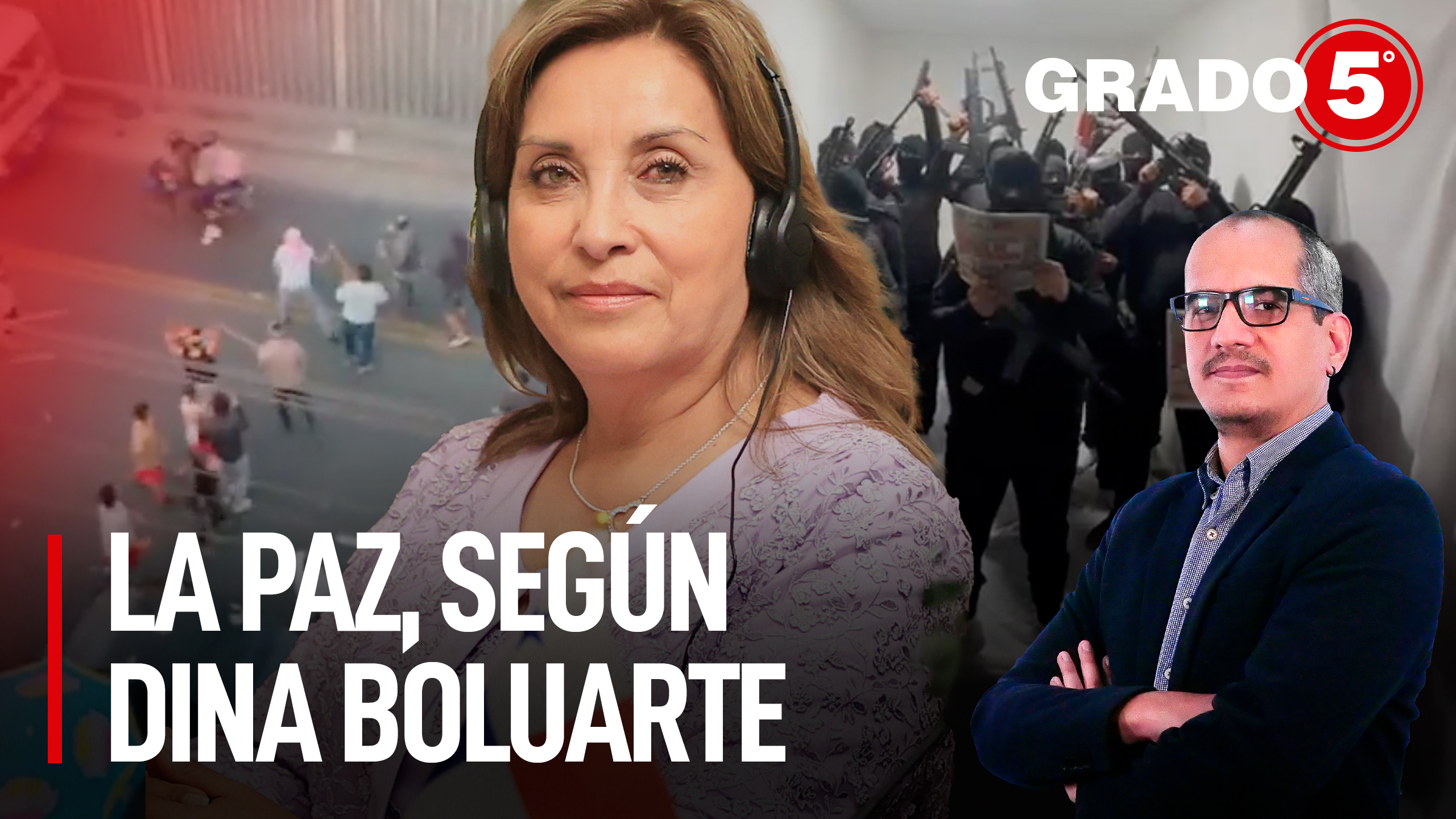 La paz, según Dina Boluarte | Grado 5 con David Gómez Fernandini