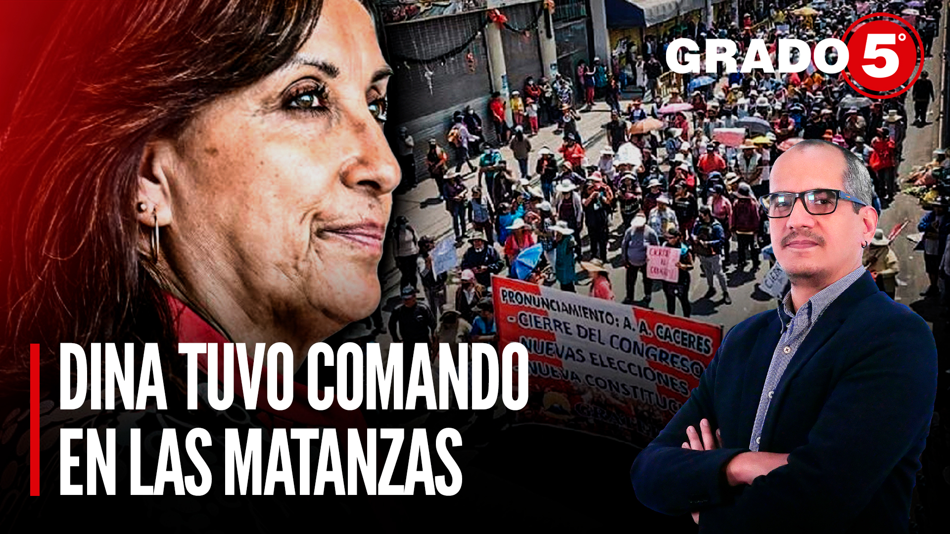 Dina Boluarte tuvo comando en las matanzas | Grado 5 con David Gómez ...